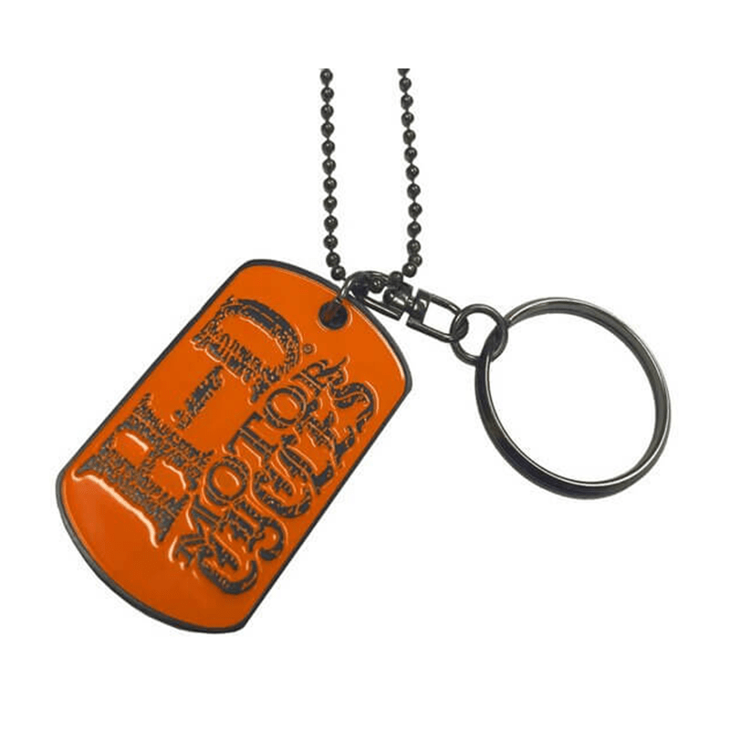 Edgy H-D Skull Performance Dog Tag, Chain & Key Ring | Harley-Davidson ...