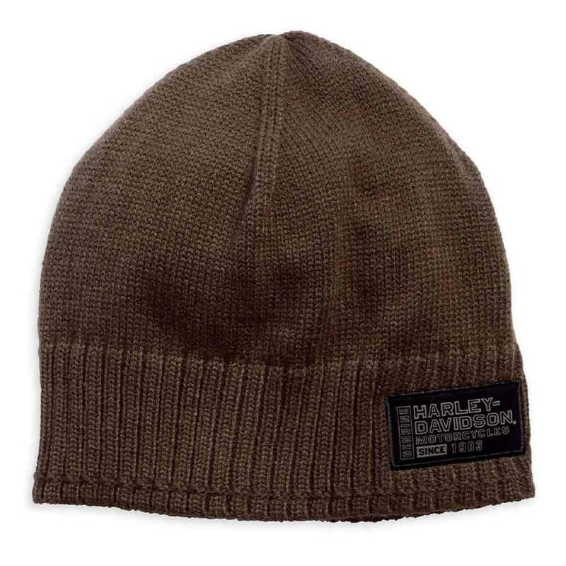 Men’s H-D Patch Knit Beanie Hat | Harley-Davidson® Online