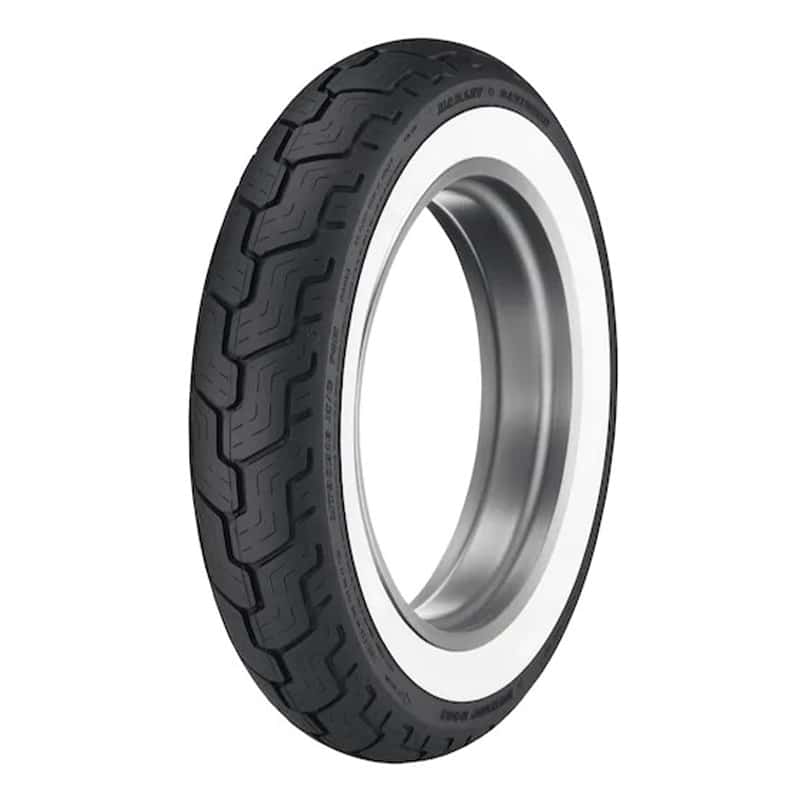 Dunlop Tire Series – D402F MT90B16 Wide Whitewall – 16 in. Front ...