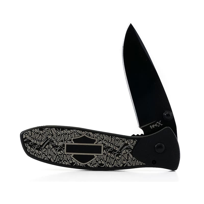 TecX Inceptra-T B&S Pocket Knife Stainless Handle Black | Harley ...