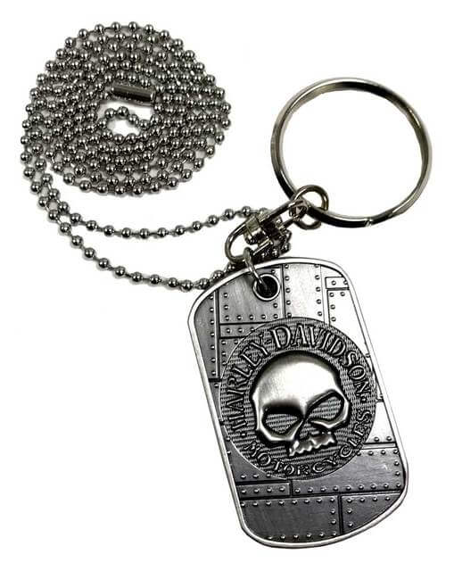 Dog Tag, Willie G. Skull / Bar & Shield Logo, Silver | Harley-Davidson ...