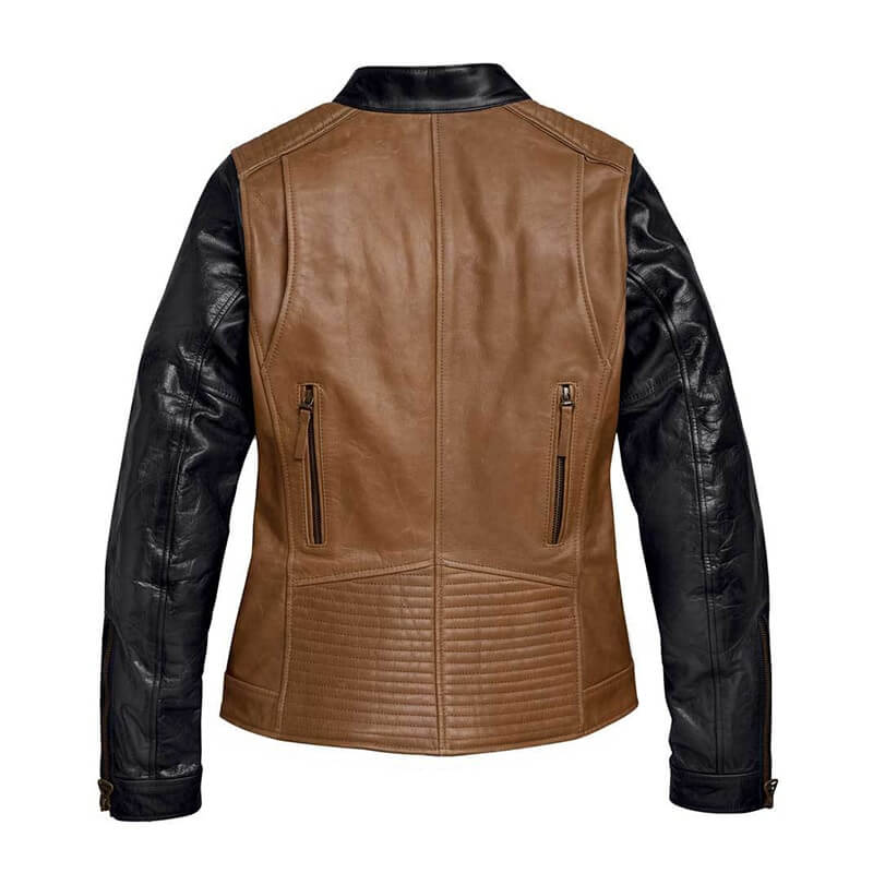 Women’s Arterial Colorblocked Buffalo Leather Jacket | Harley-Davidson ...