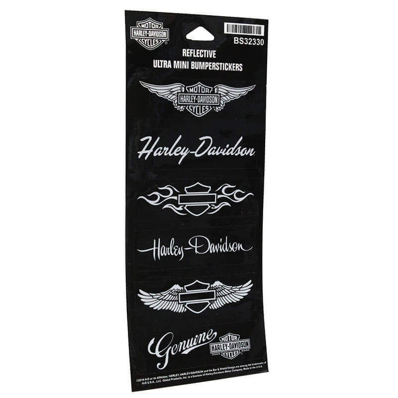 Womens Classic Assortment Reflective Ultra Mini Bumperstickers | Harley ...