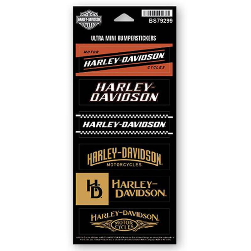 “Ultra Mini Bumpersticker” sticker, set of 6 | Harley-Davidson® Online