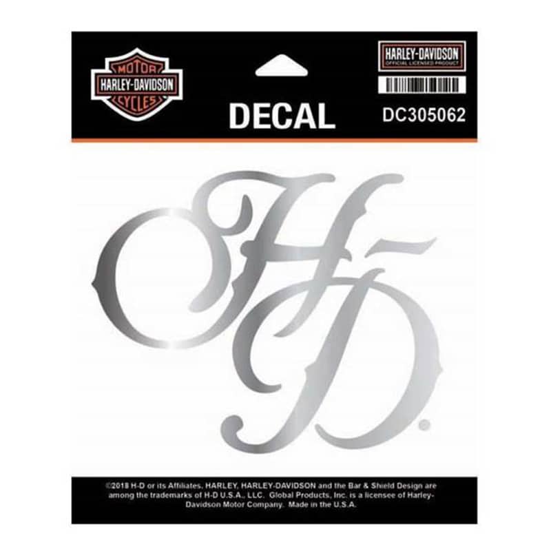 H-D Chrome Metallic Die-Cut Decal, SM Size – 5 x 4 in | Harley-Davidson ...