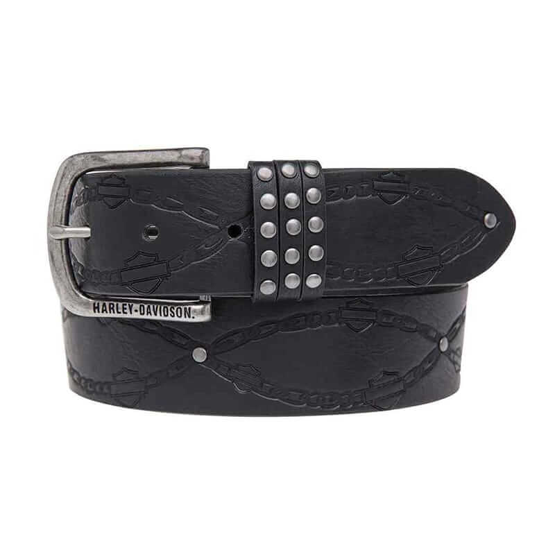 Women’s Embossed Linked Belt, Genuine Leather | Harley-Davidson® Online