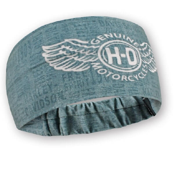 Women’s Winged In Fight Headband Scrunchie, Steel Blue | Harley ...