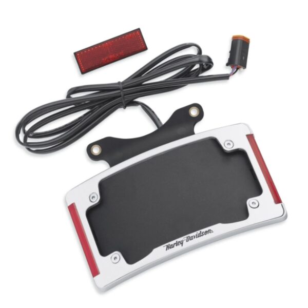Curved License Plate Frame with LED Lighting | Harley-Davidson® Online