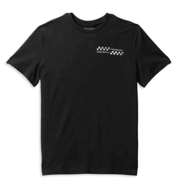Men’s Checkerboard Back Hit Tee – Black Beauty 2 | Harley-Davidson® Online