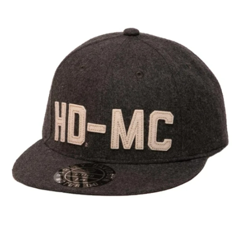 Men’s HD-MC Fitted Cap – Charcoal Grey | Harley-Davidson® Online