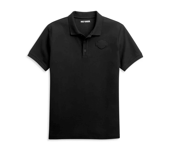 Men’s Embossed Logo Knit Polo | Harley-Davidson® Online