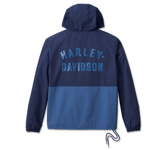 Men’s Essential Colorblock Anorak – Peacoat | Harley-Davidson® Online