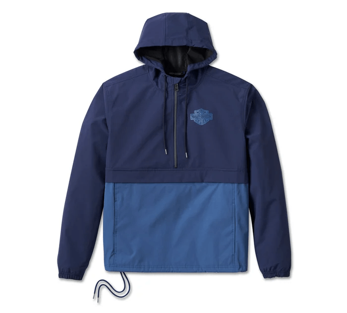 Men’s Essential Colorblock Anorak – Peacoat | Harley-Davidson® Online