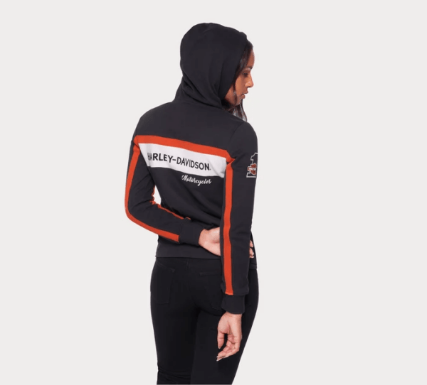 Women’s Rally Stripe Zip Front Hoodie | Harley-Davidson® Online