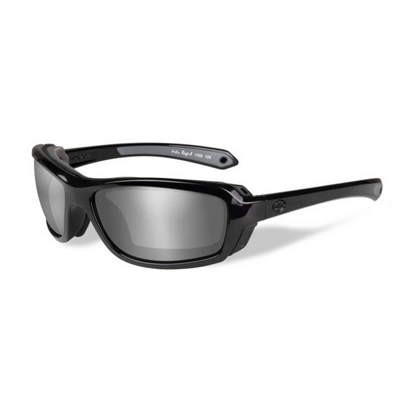 Men's Rage Sunglasses, Silver Flash Lens / Black Frame - Harley ...
