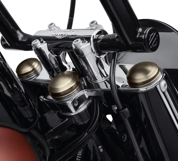 Brass Upper Fork Stem Covers | Harley-Davidson® Online