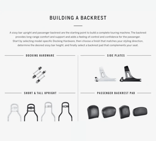 One-Piece H-D Detachables Sissy Bar Upright | Harley-Davidson® Online