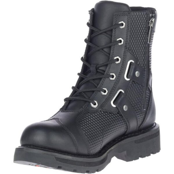 Men’s Stealth Carbon Lace 7-Inch Black Motorcycle Boots | Harley ...