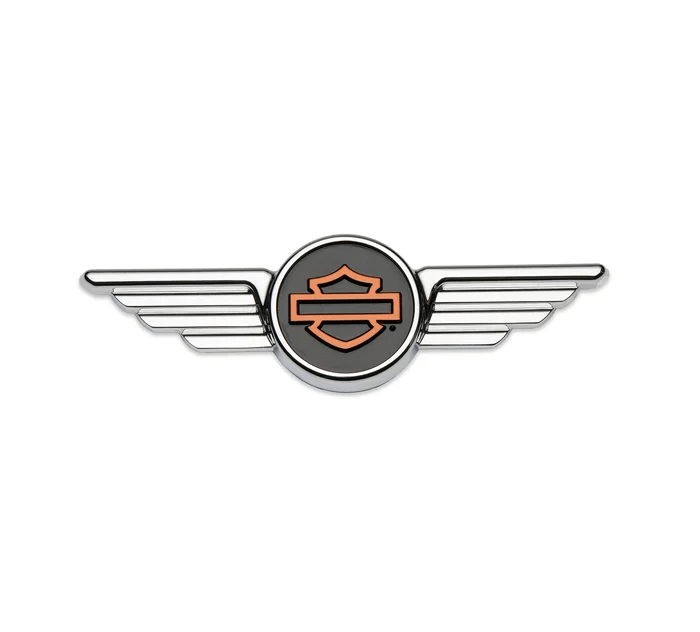 Chrome Winged Bar & Shield Decorative Medallion | Harley-Davidson® Online