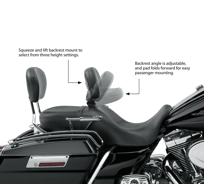 Street Glide Style Rider Backrest | Harley-Davidson® Online