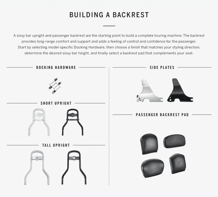 Passenger Backrest Pad – ’16 Iron 883 Style | Harley-Davidson® Online