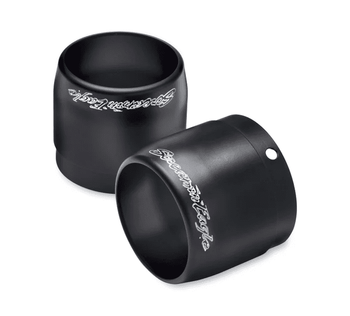 Satin Black Anodized 4 in. End Caps | Harley-Davidson® Online
