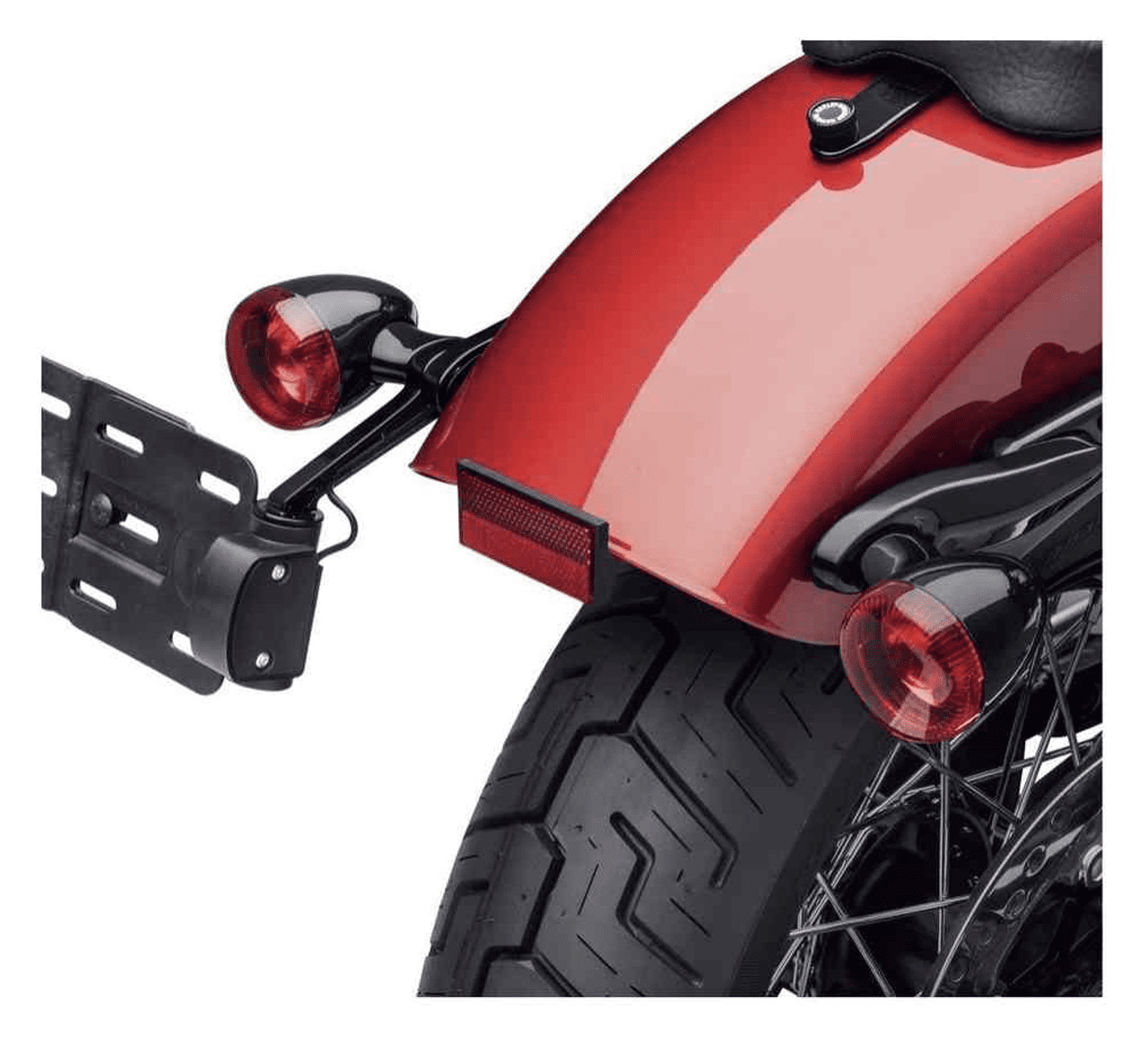 Rear Turn Signal/License Plate Relocation Kit – Black | Harley-Davidson ...