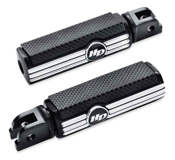 Defiance Rider Footpegs – Black Anodized Machine Cut | Harley-Davidson ...
