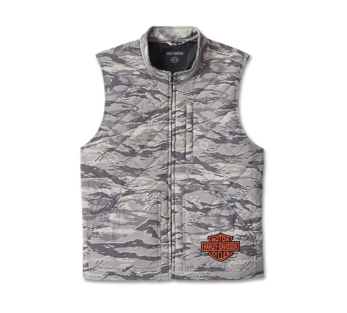 Men’s Screamin’ Eagle Vest – Camouflage | Harley-Davidson® Online
