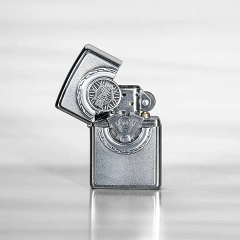 Street Chrome™ lighter with motorcycle wheel emblem | Harley-Davidson ...
