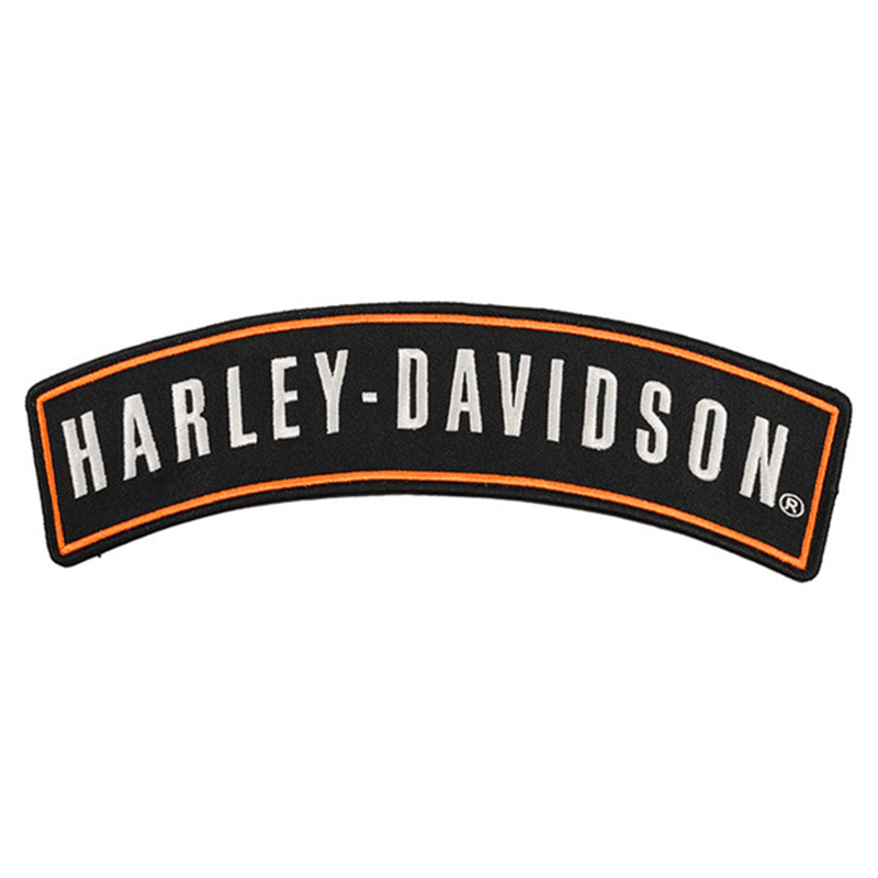 Harley-Davidson® 10 in. Embroidered H-D Text Back Emblem Sew-On Patch ...