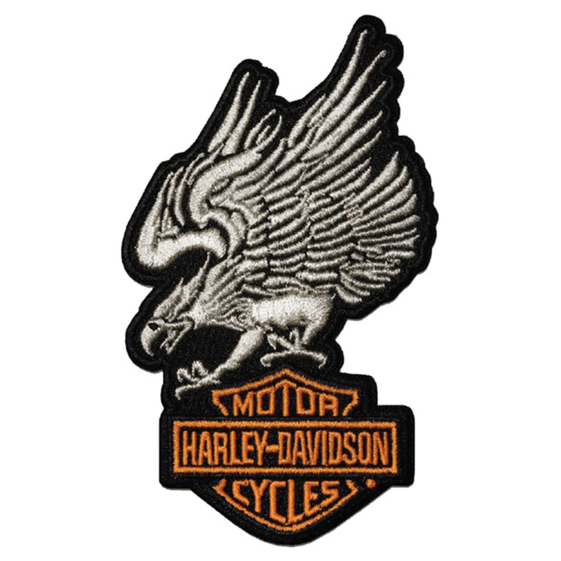 Harley-Davidson® 5 in. Embroidered Shield Hunter Emblem Sew-On Patch ...