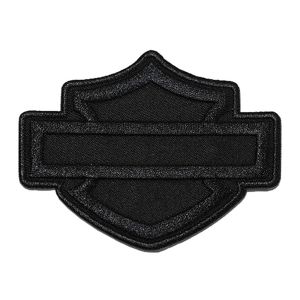 Harley-Davidson® 3.5 in. Black on Black Bar & Shield Logo Emblem Sew-On Patch | Harley-Davidson ...