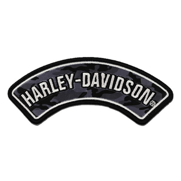 Harley-Davidson® 5 in. Embroidered Camo Rocker Emblem Sew-On Patch ...