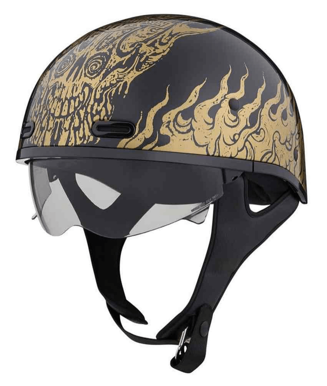 Harley-Davidson® Men’s Goldusa 3-IN-1 X07 Half Helmet, Gloss Black ...