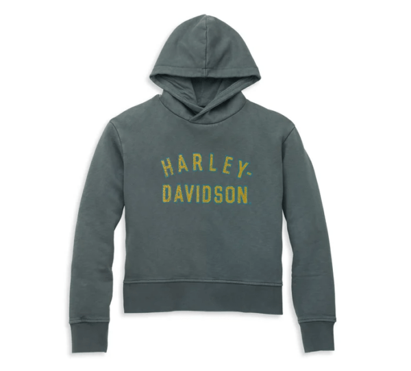 Women’s Racer Font Crossover Neck Hoodie | Harley-Davidson® Online